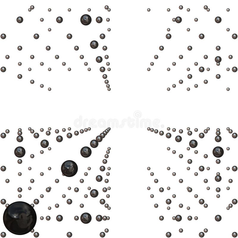 Atomic Interminable Crystal Cell Stock Illustration - Illustration of ...