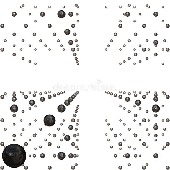 Atomic Interminable Crystal Cell Stock Illustration - Illustration of ...