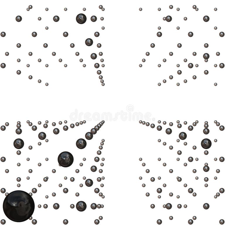 Atomic Interminable Crystal Cell Stock Illustration - Illustration of ...