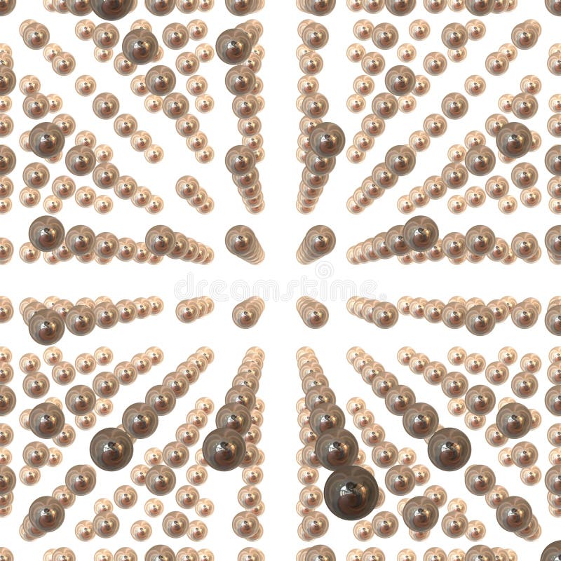 Atomic Interminable Crystal Cell Stock Illustration - Illustration of ...