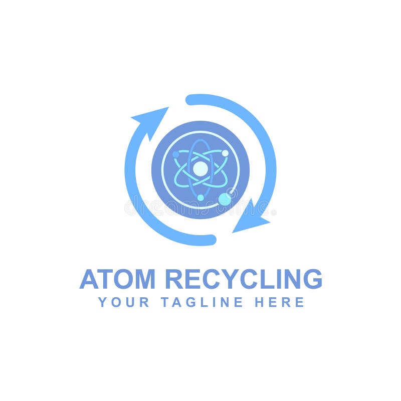 Atomic Logo Design, Electron Particles Stock Vector - Illustration of ...