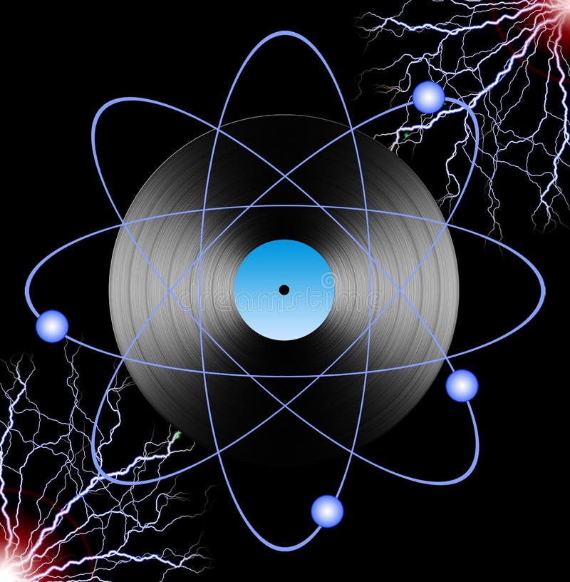 Atomic stock illustration. Illustration of entertainment - 34872355