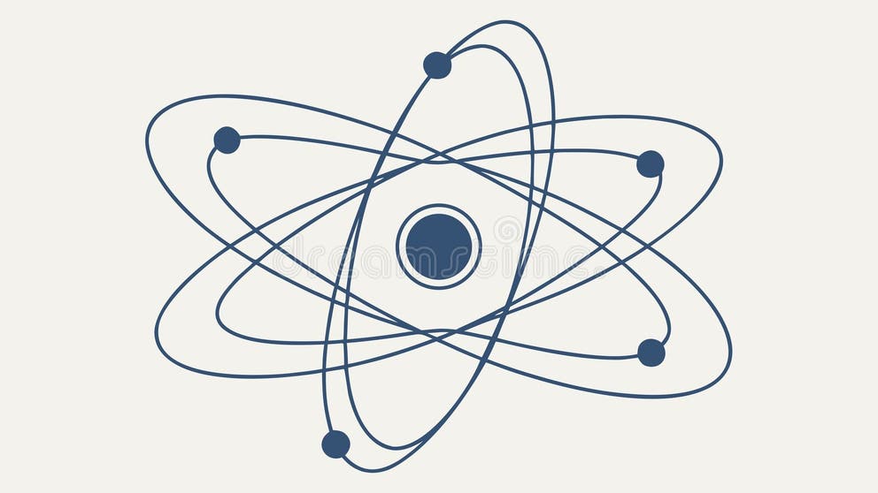 Classic Atomic Model Stock Illustrations – 106 Classic Atomic Model ...