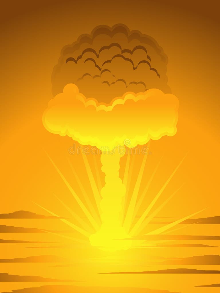Atomic Bomb Mushroom Cloud Stock Illustrations – 1,623 Atomic Bomb ...