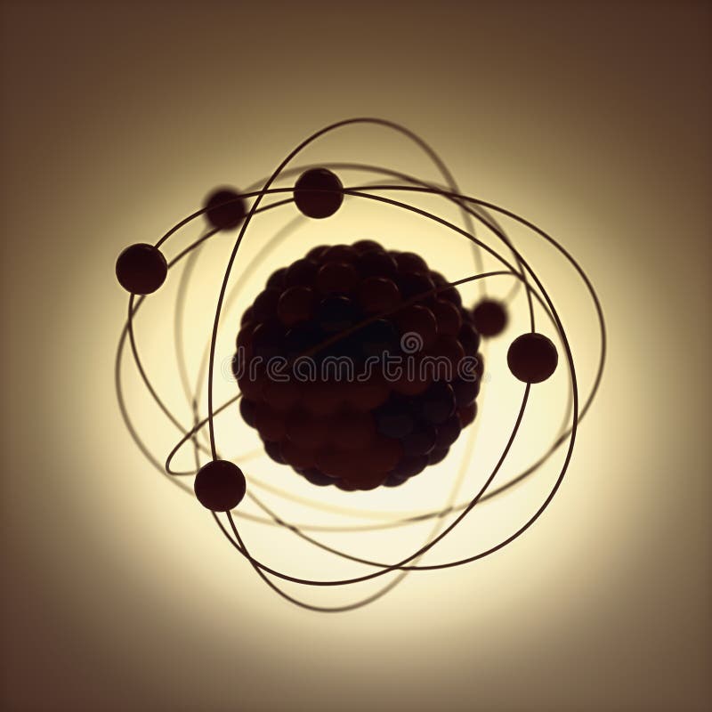 Atomic Nuclear Power Energy Stock Illustration - Illustration of ...