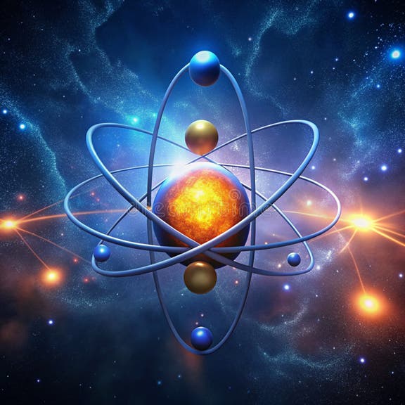 The Atomic Nucleus Core of an Atom that Contains Both Protons and ...