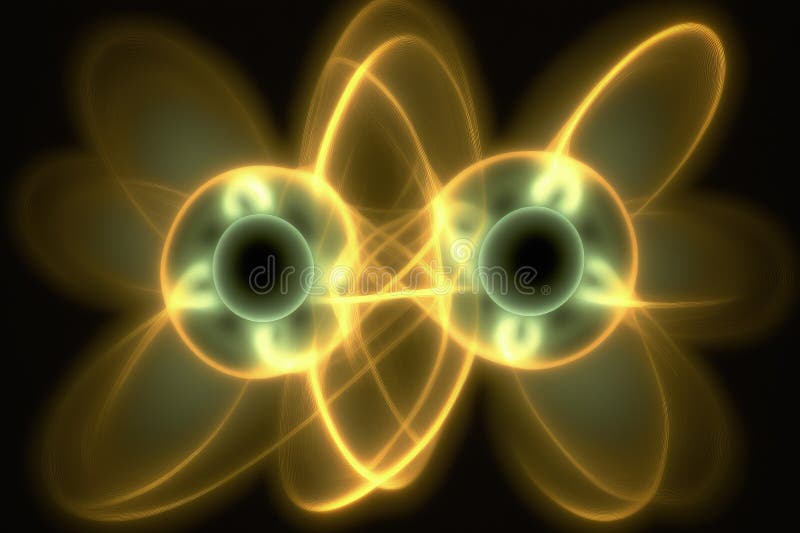 Atomic Nucleus Electrons Neutrons Protons. Model Shows that an Atom is ...