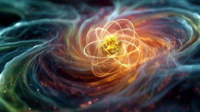 Atomic Nucleus Energy Dynamics Stock Video - Video of excitation ...