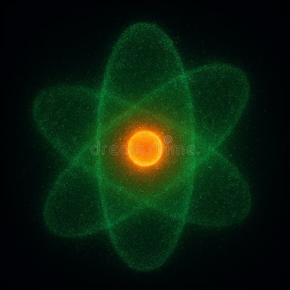 Atomic Orbital Cloud - Quantum Probability Visualization Stock Photo ...