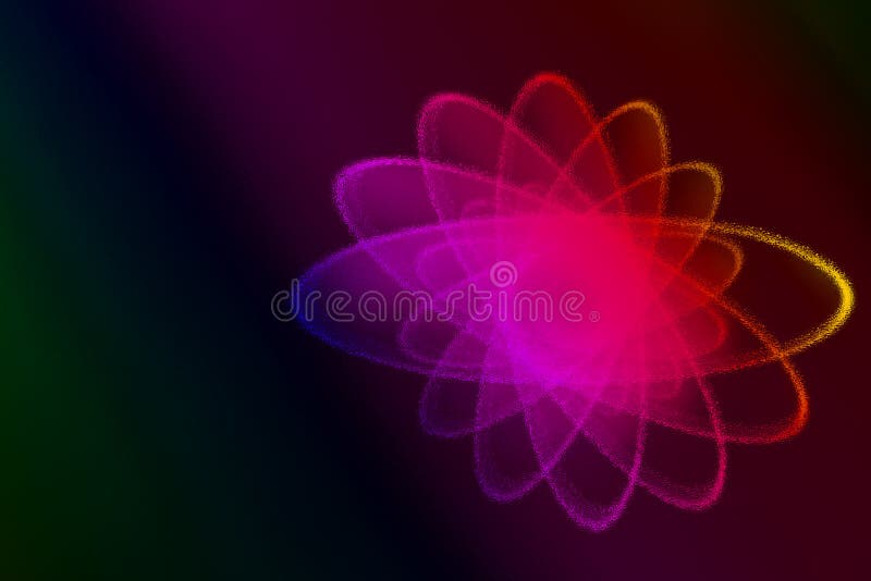 Atomic Particle Background As Theme of Physics Stock Illustration ...