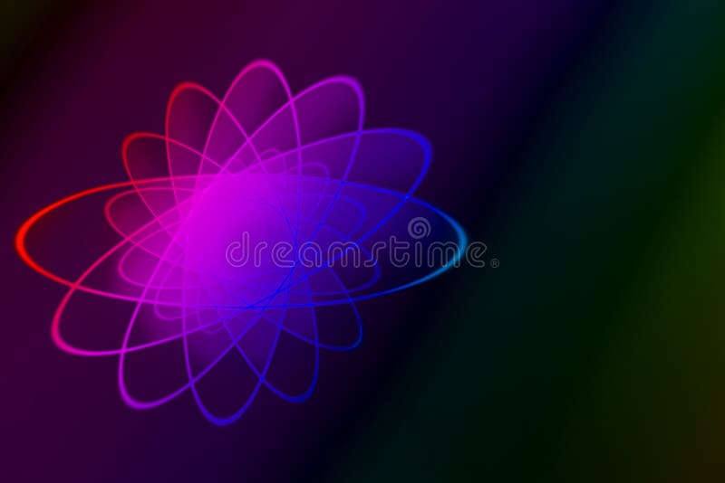 Atomic Particle Background As Theme of Physics Stock Illustration ...