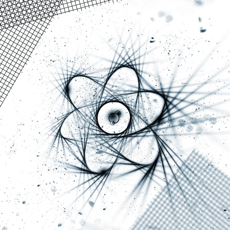 Atomic Particle 3D Illustration Stock Illustration - Illustration of ...