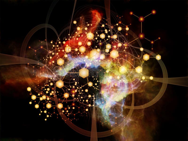 Atomic Radiation stock illustration. Illustration of structure - 184774656