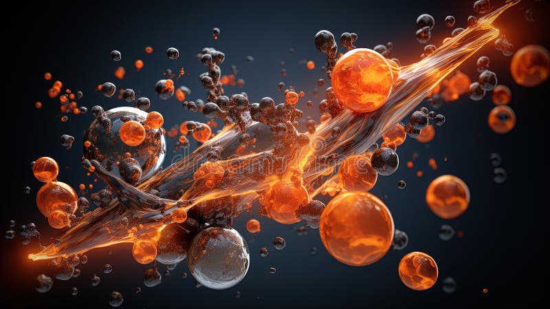 Atomic Reactions and the Fuel Element Cycle Stock Illustration ...