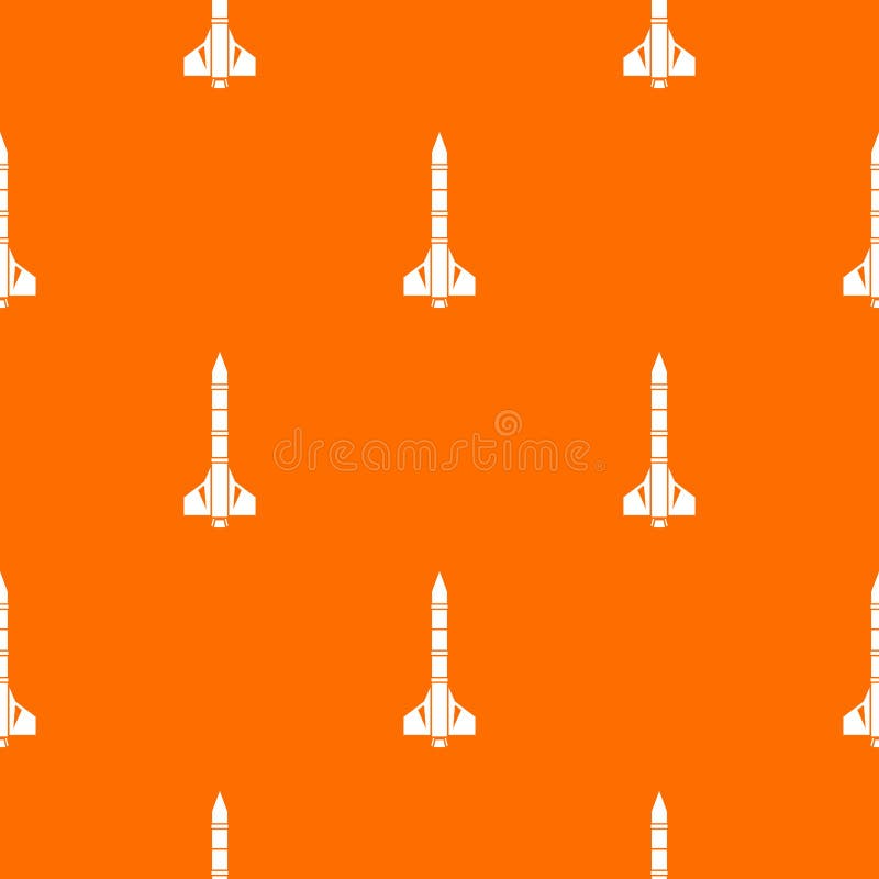 Atomic Rocket Pattern Seamless Stock Vector - Illustration of bomber ...