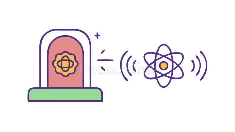 Atomic Security Alert Icon, Nuclear Warning System, Vector Design ...