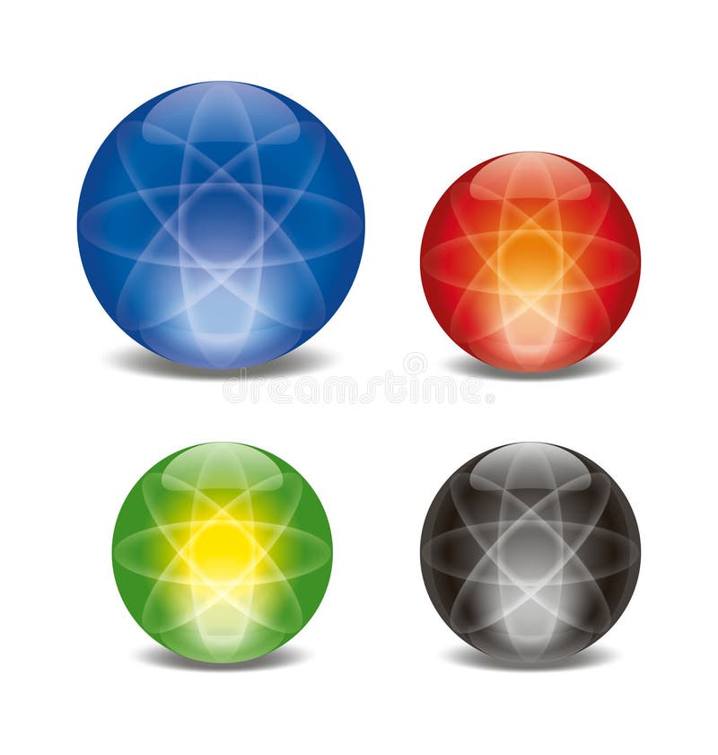 Atomic sphere stock vector. Illustration of atom, color - 20030793