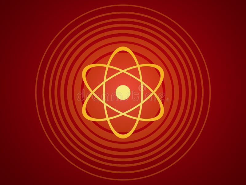 Atomic structure stock vector. Illustration of hydrogen - 4514981