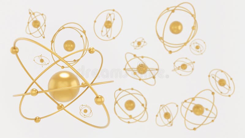 Atom Structure Consisting of Protons, Neutrons and Electrons.Scientific ...