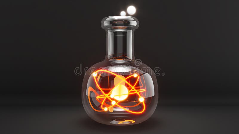 Atom Structure Consisting of Protons, Neutrons and Electrons.Scientific ...