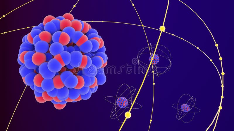 Atomic Structure Consisting of Protons, Neutrons and Electrons ...