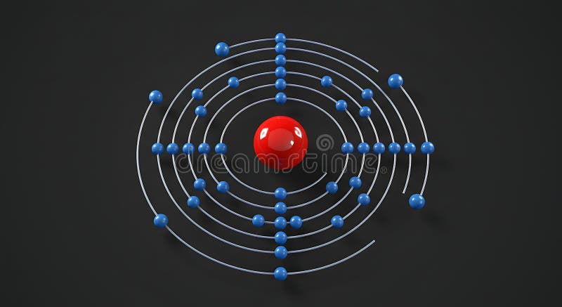 Atomic Structure: Elegant 3D Model of Electron Configuration Stock ...