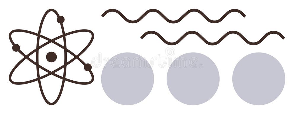 Atomic Structure, Energy Waves, and Circles Representing Scientific Concepts and Physical ...