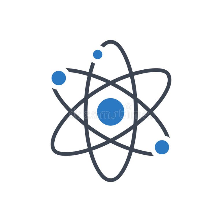 Atomic Structure Icon stock vector. Illustration of atomic - 361729698
