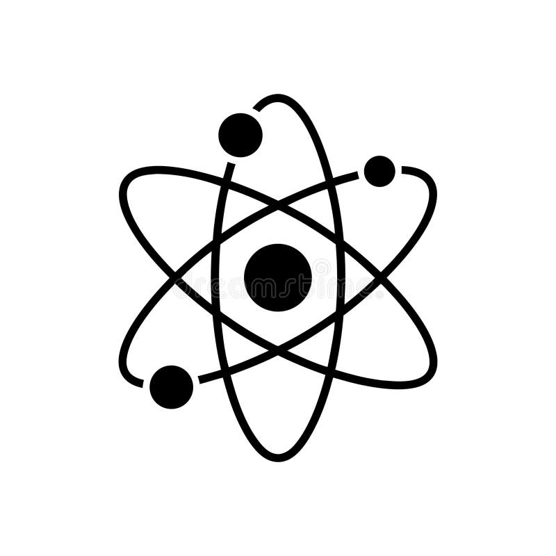 Atomic Structure Model Diagram of Nucleus, Electrons and Orbits Stock ...