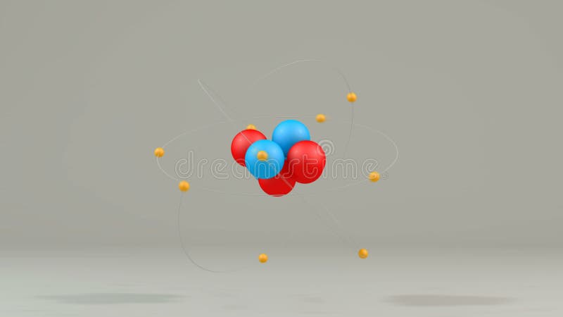 Atomic Structure Movement 3D Loop Animation Stock Footage - Video of ...