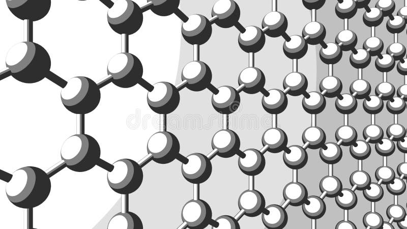 Atomic Structure. Sketch Black and White Version for Presentations and ...