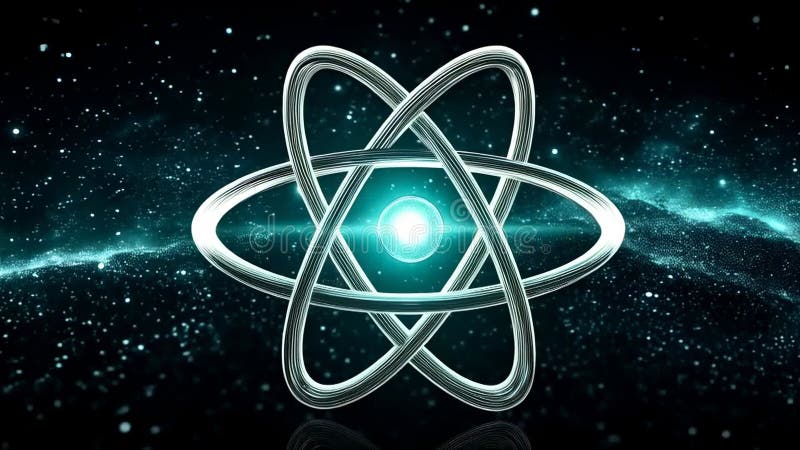 Atomic Structure in Space stock footage. Video of model - 377324266
