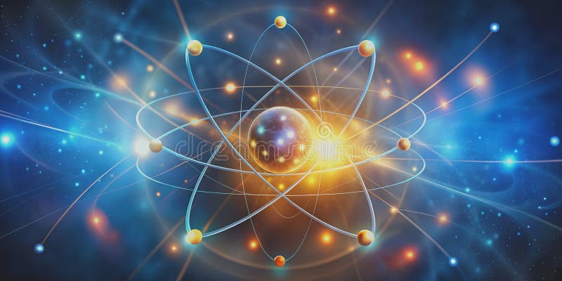 Atomic Structure of the Universe Generative by AI, Astronomy, Atom ...