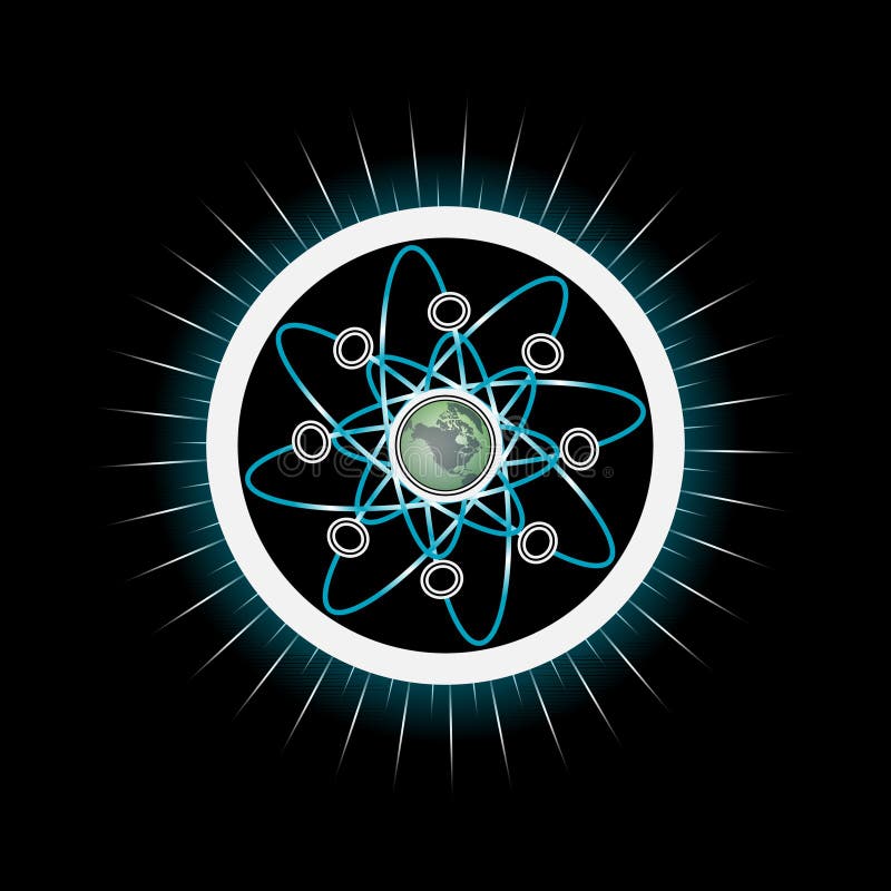 The Atomic Structure of the World Network Symbolizes Global Technology ...