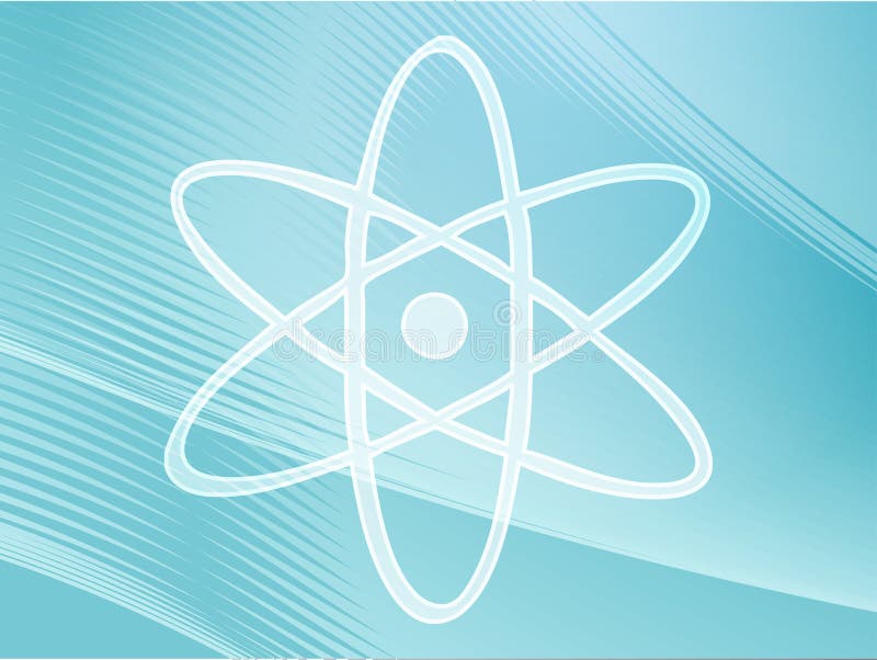 Atomic symbol stock vector. Illustration of nucleus, particles - 6813294