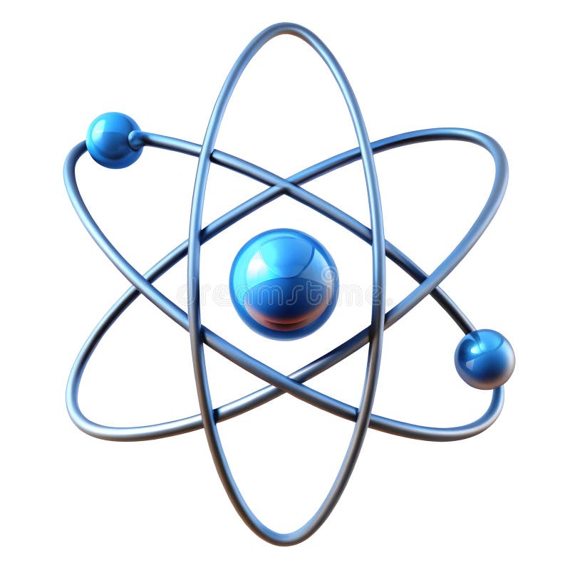 Atomic Symbol Isolated on Transparent Background Stock Image - Image of ...