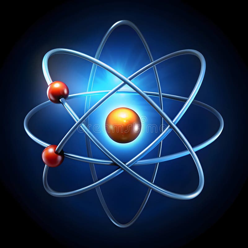 Atomic Symbol Isolated on Transparent Background Stock Image - Image of ...
