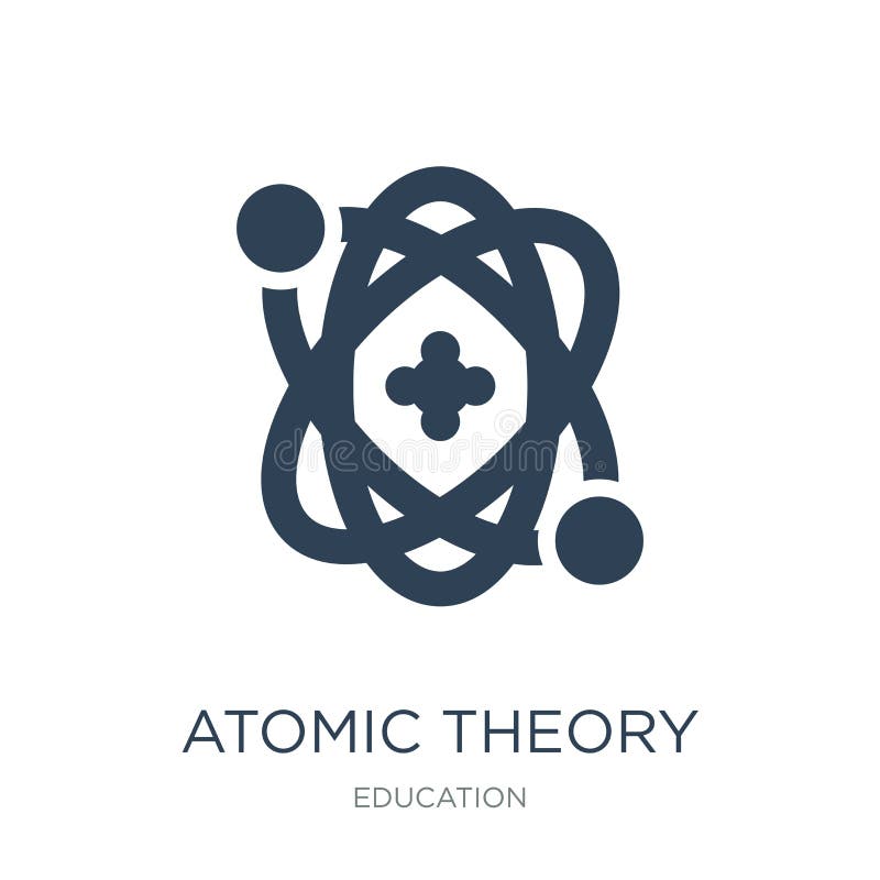 Atomic Theory Icon in Trendy Design Style. Atomic Theory Icon Isolated ...