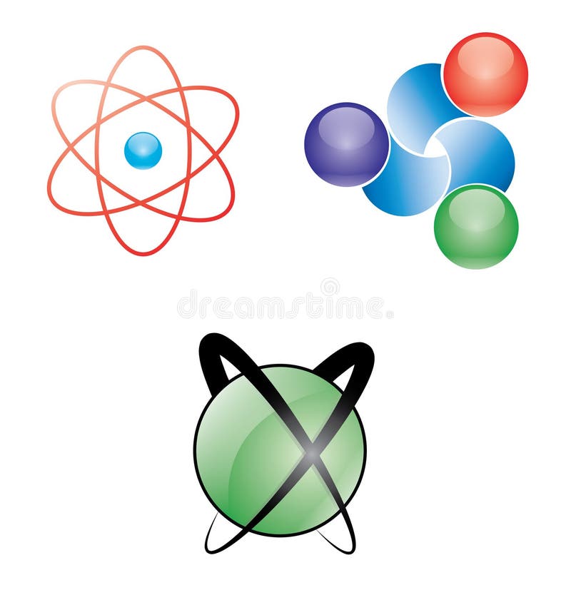 Atomic web icons stock vector. Illustration of nucleus - 7967802