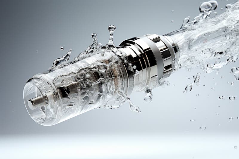 Atomizing Nozzles on White Background Stock Illustration - Illustration ...