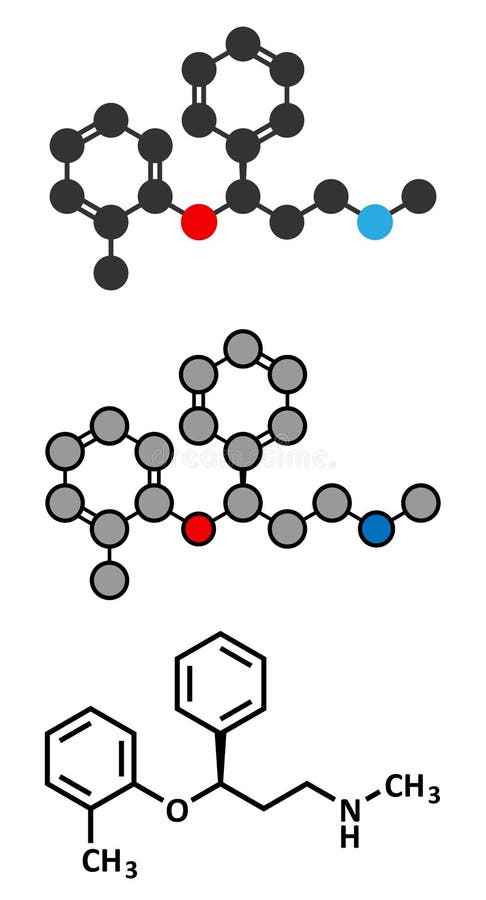 Atomoxetine Attention-deficit Hyperactivity Disorder ADHD Drug Molecule ...