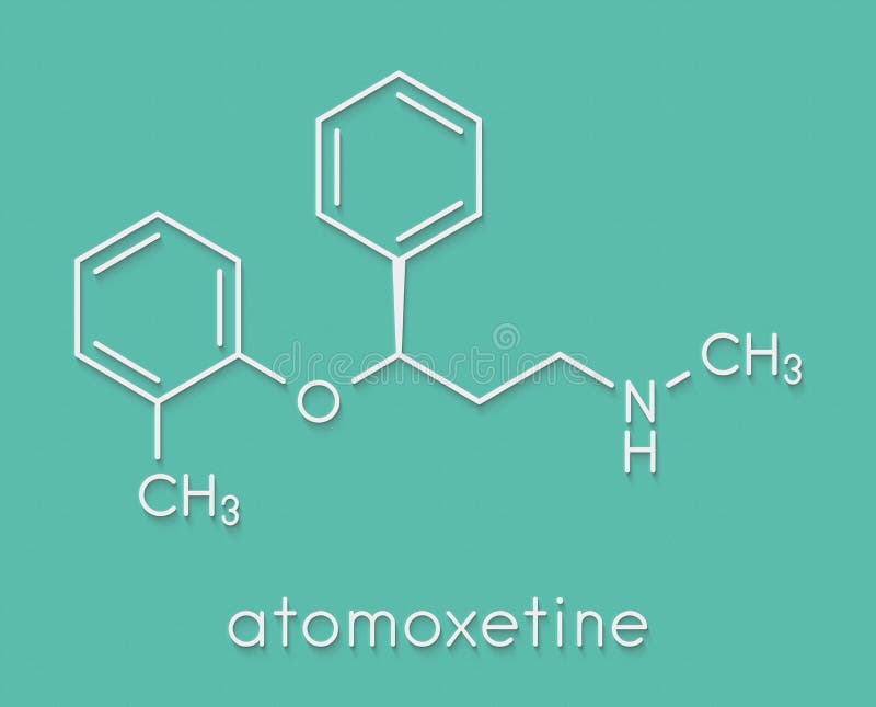 Atomoxetine Attention-deficit Hyperactivity Disorder ADHD Drug Molecule ...