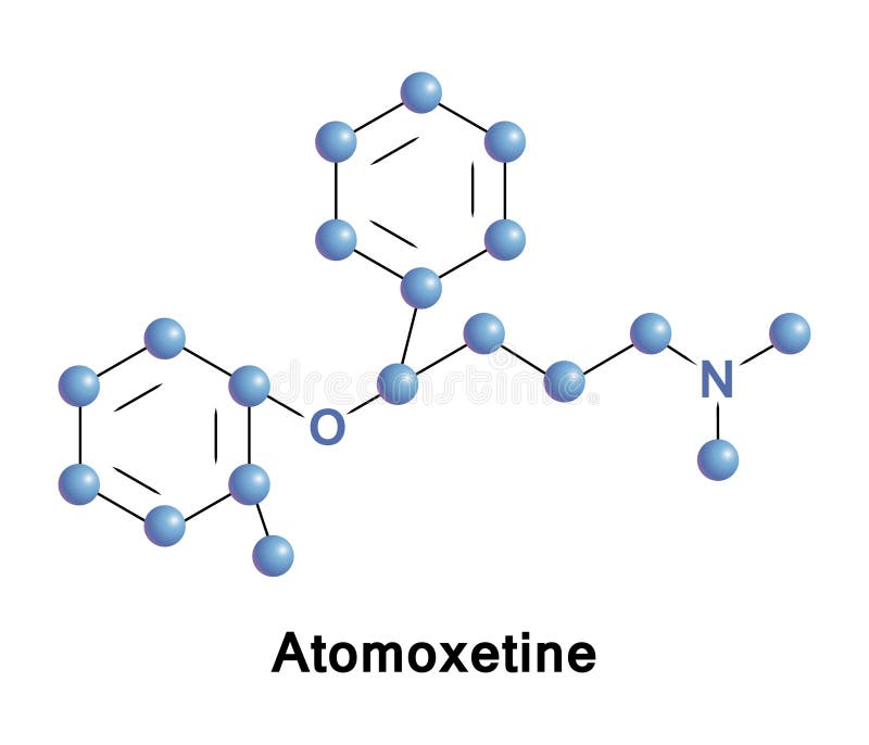 Atomoxetine Attention-deficit Hyperactivity Disorder ADHD Drug Molecule ...