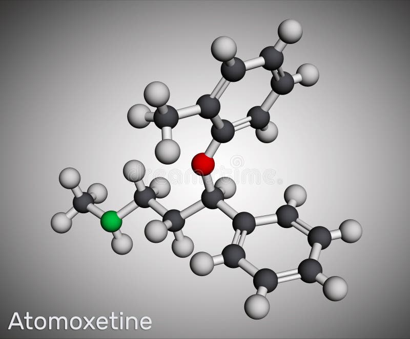 Atomoxetine Attention-deficit Hyperactivity Disorder ADHD Drug Molecule ...