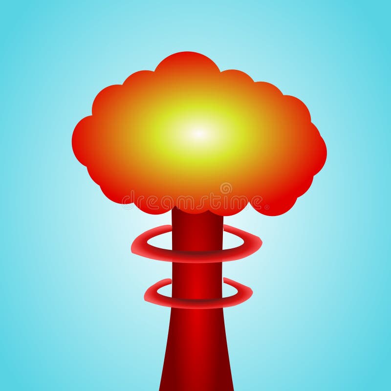 Atompilz stock abbildung. Illustration von gefährlich - 7285736