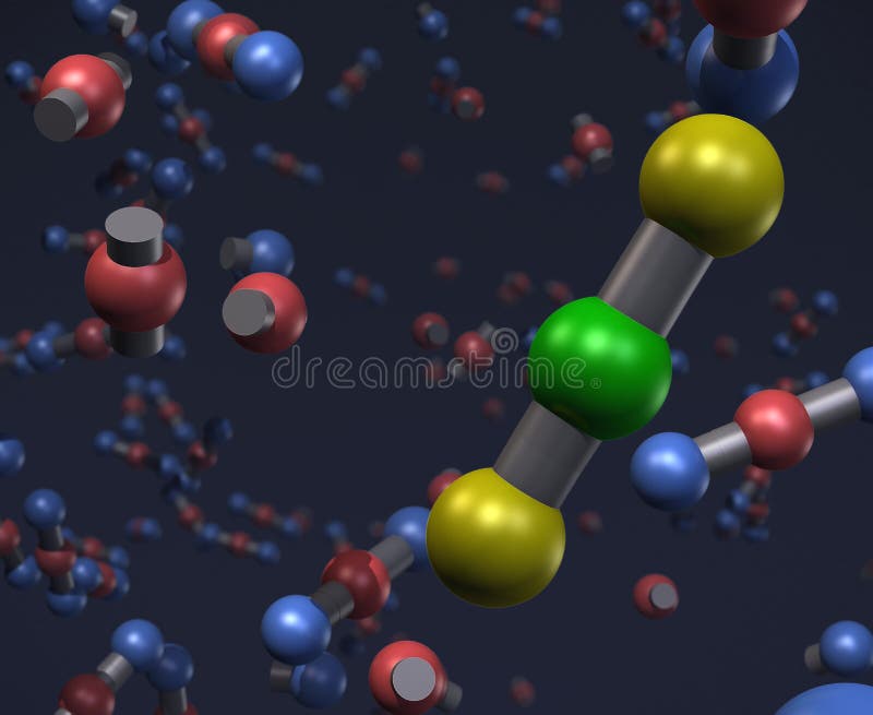 Olika Atommodeller Av Väte-kol-syre-kväve Vektor Illustrationer ...