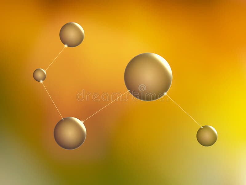 Atoms Chain Illustration stock illustration. Illustration of photoshop ...