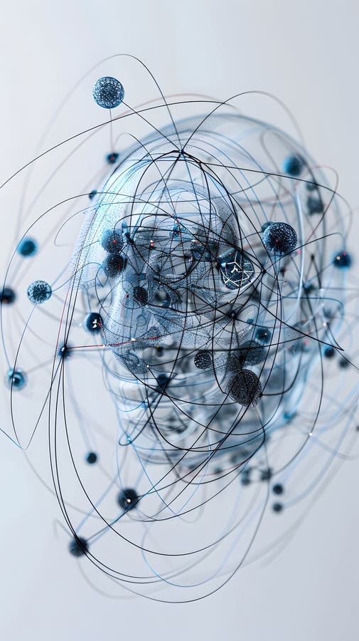 Atoms and Electrons, Detailed Human Anatomy with Structural Components ...