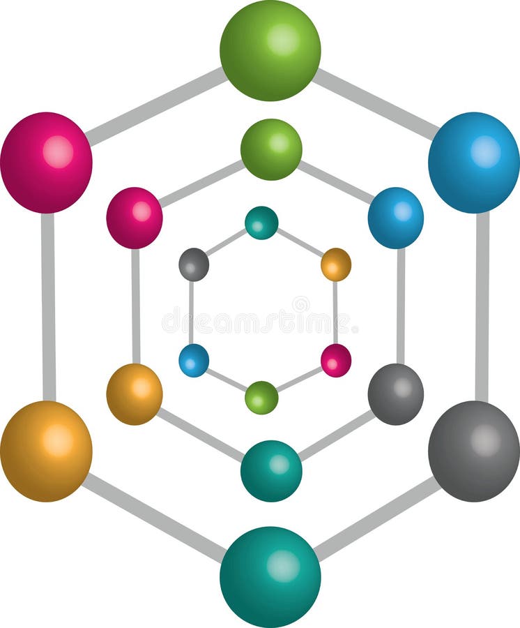 Atoms stock illustration. Illustration of hydrochlorid - 38774400