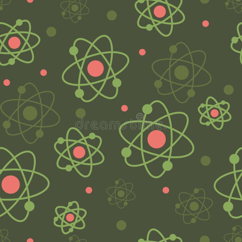 Collection of Atomic Structures Stock Vector - Illustration of atoms ...